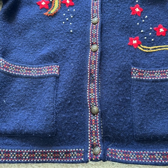 Vintage | Sweaters | 8s Maximalist Cabincore Kidcore Whimsical Floral ...